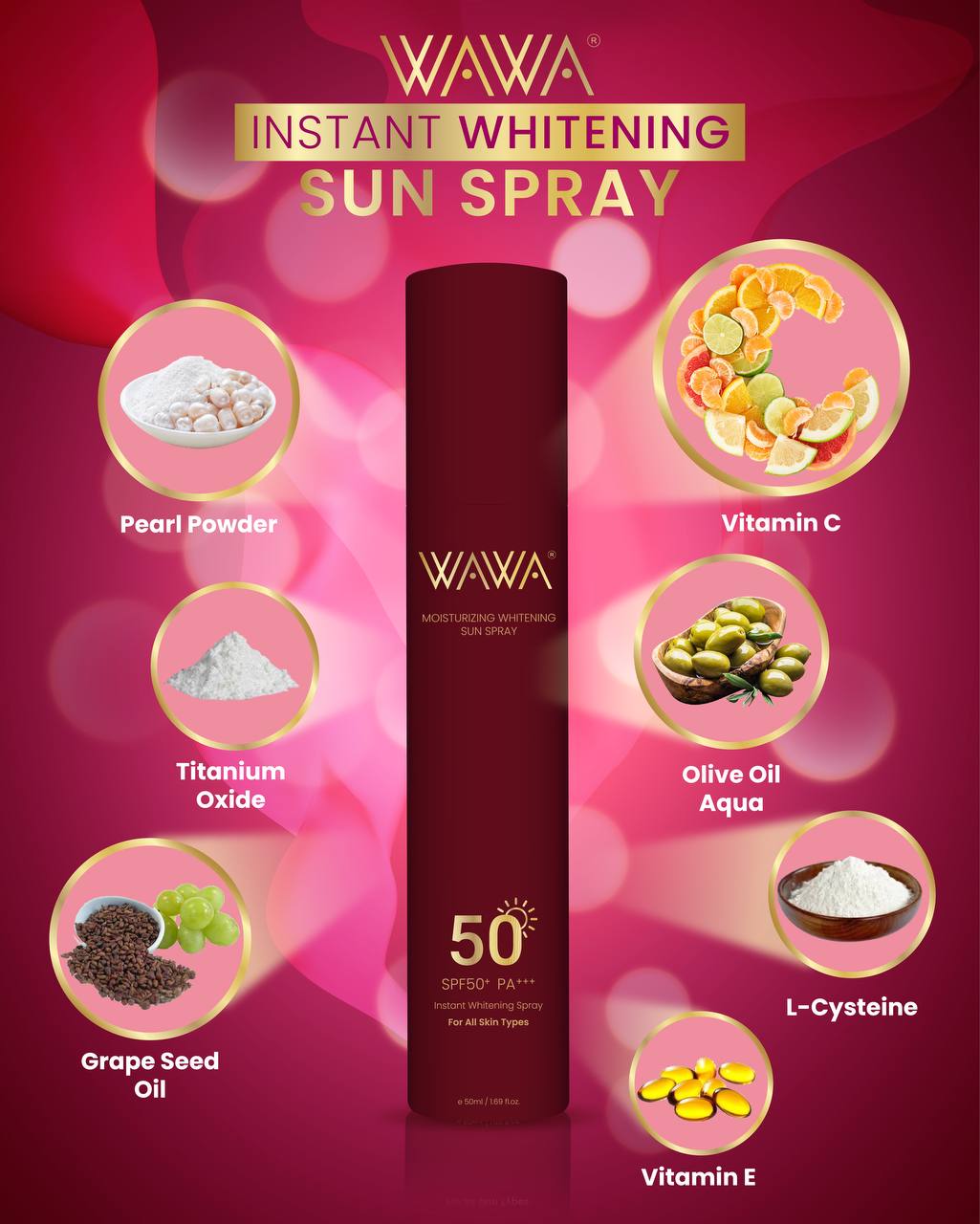 WAWA Instant Whitening Sun Spray | DEMANDA